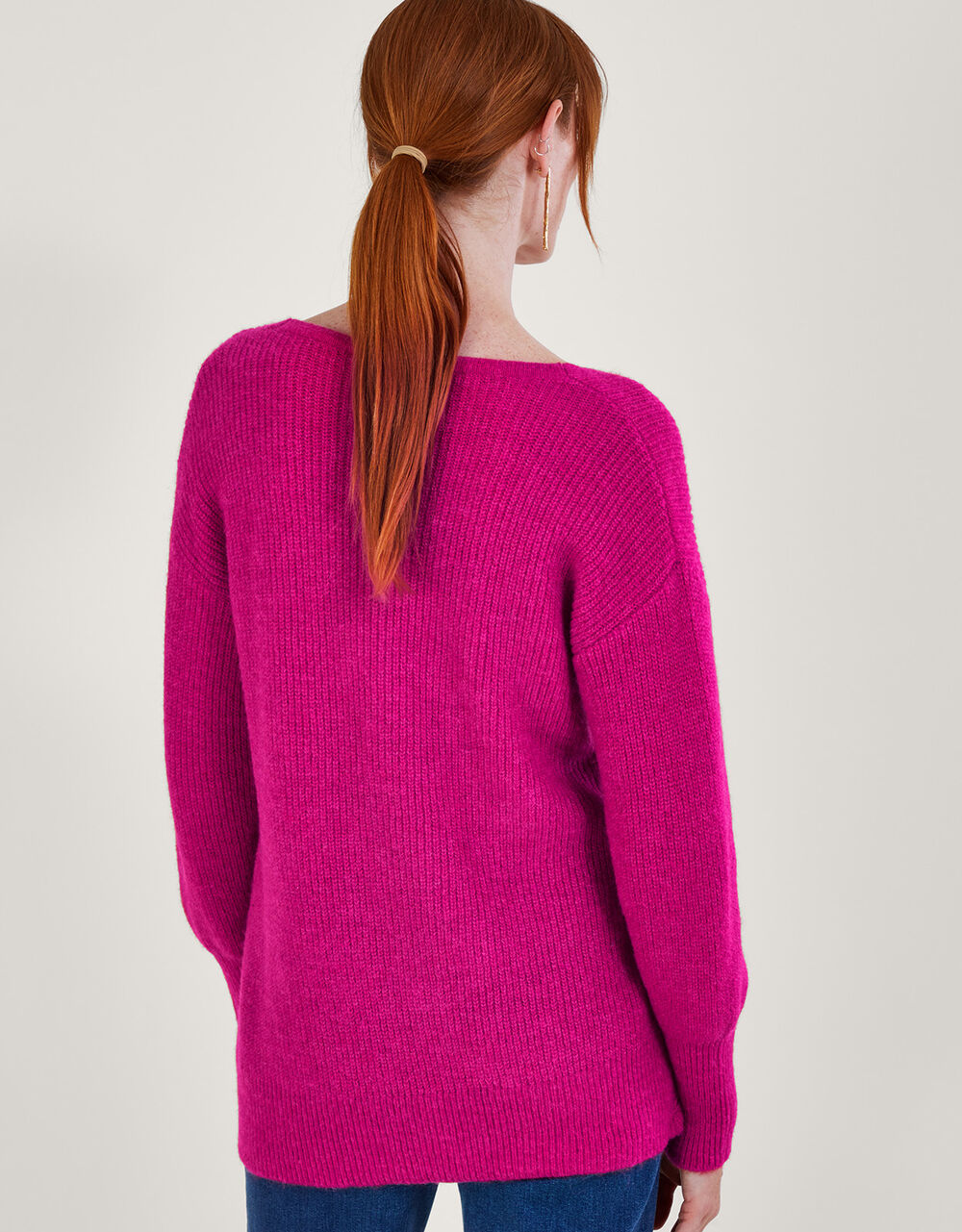 Pippa Wrap Jumper Pink | Knitwear | Monsoon UK.