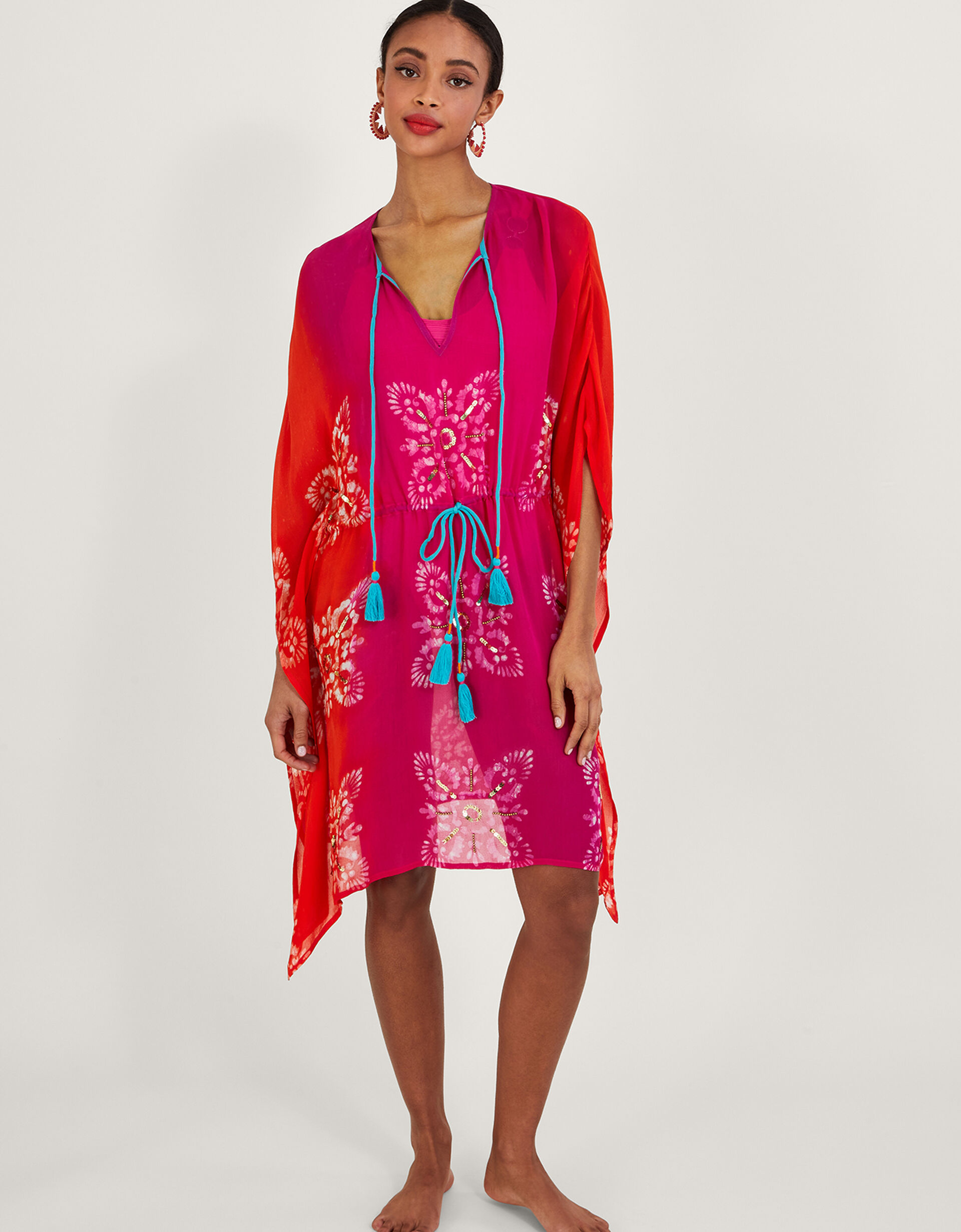 Batik Print Kaftan | Kaftans & Kimonos | Monsoon UK.