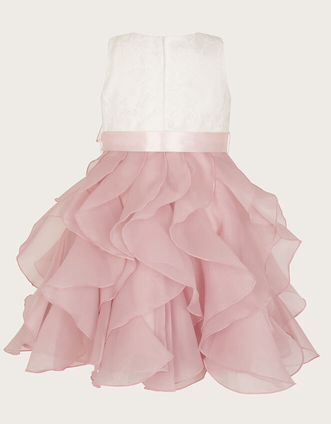 Baby Lace Cancan Ruffle Dress Pink | Baby Girl Dresses | Monsoon UK.
