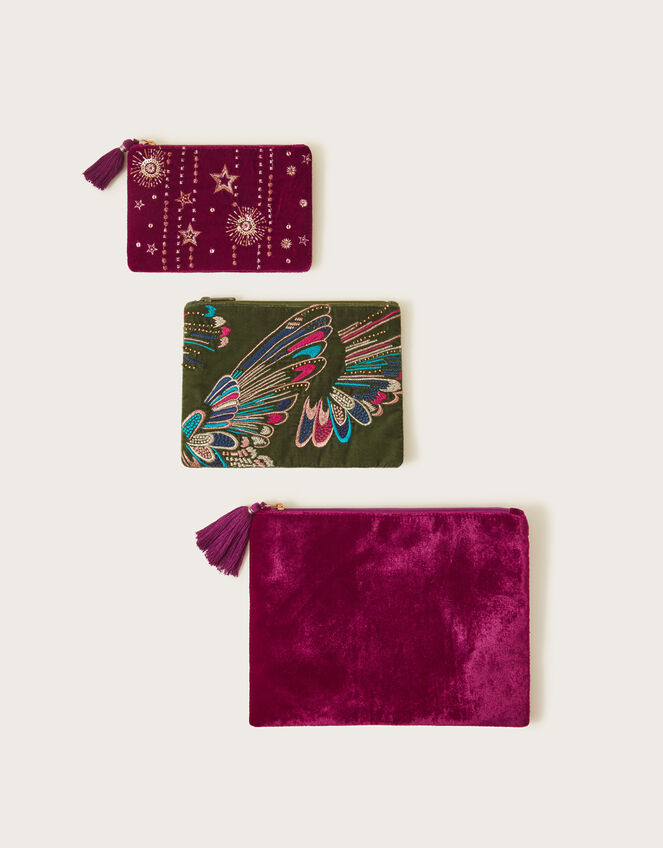 Zip Pouches Set of Three