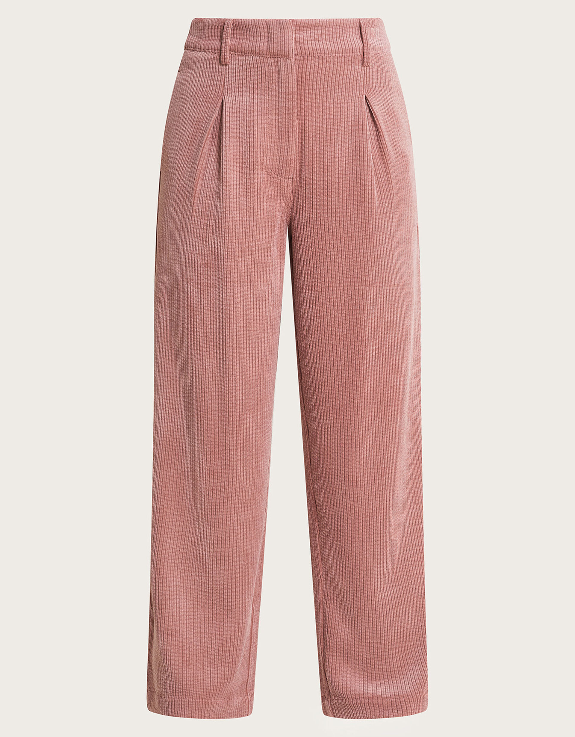 Serena Wide Leg Cord Trousers Pink