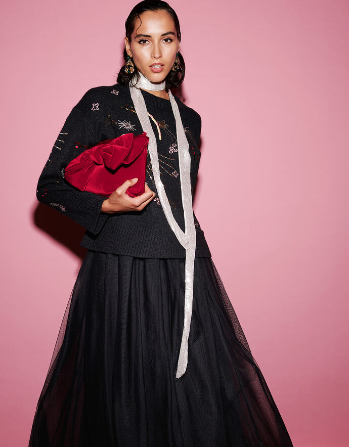 Velvet Bow Bag