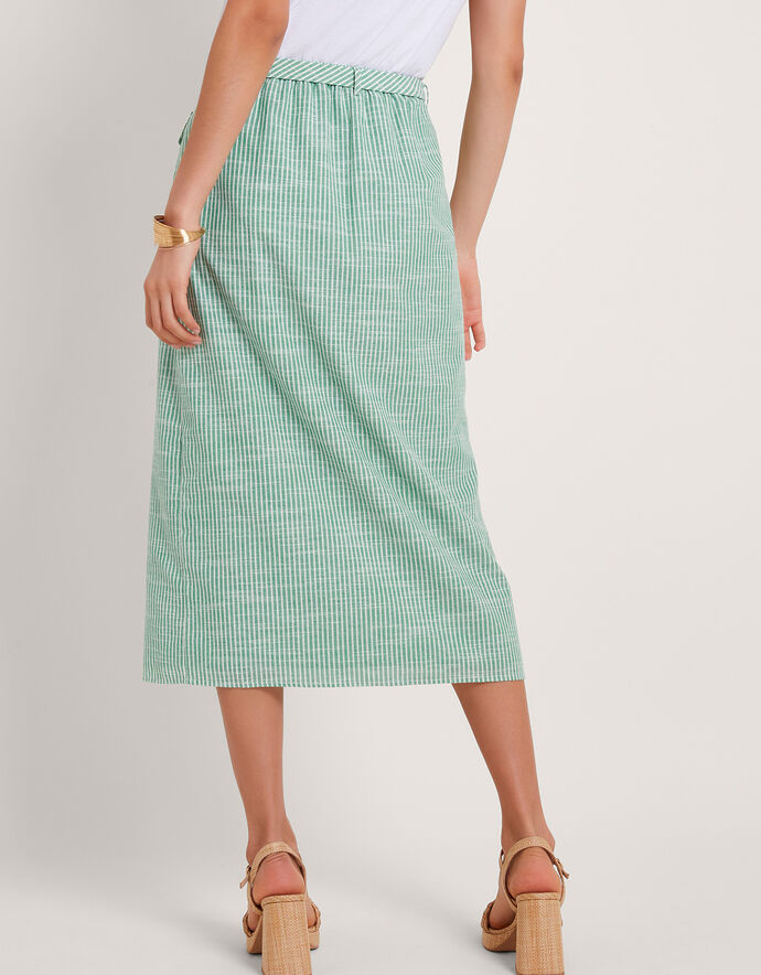 Athena Stripe Skirt Green | Skirts | Monsoon UK.