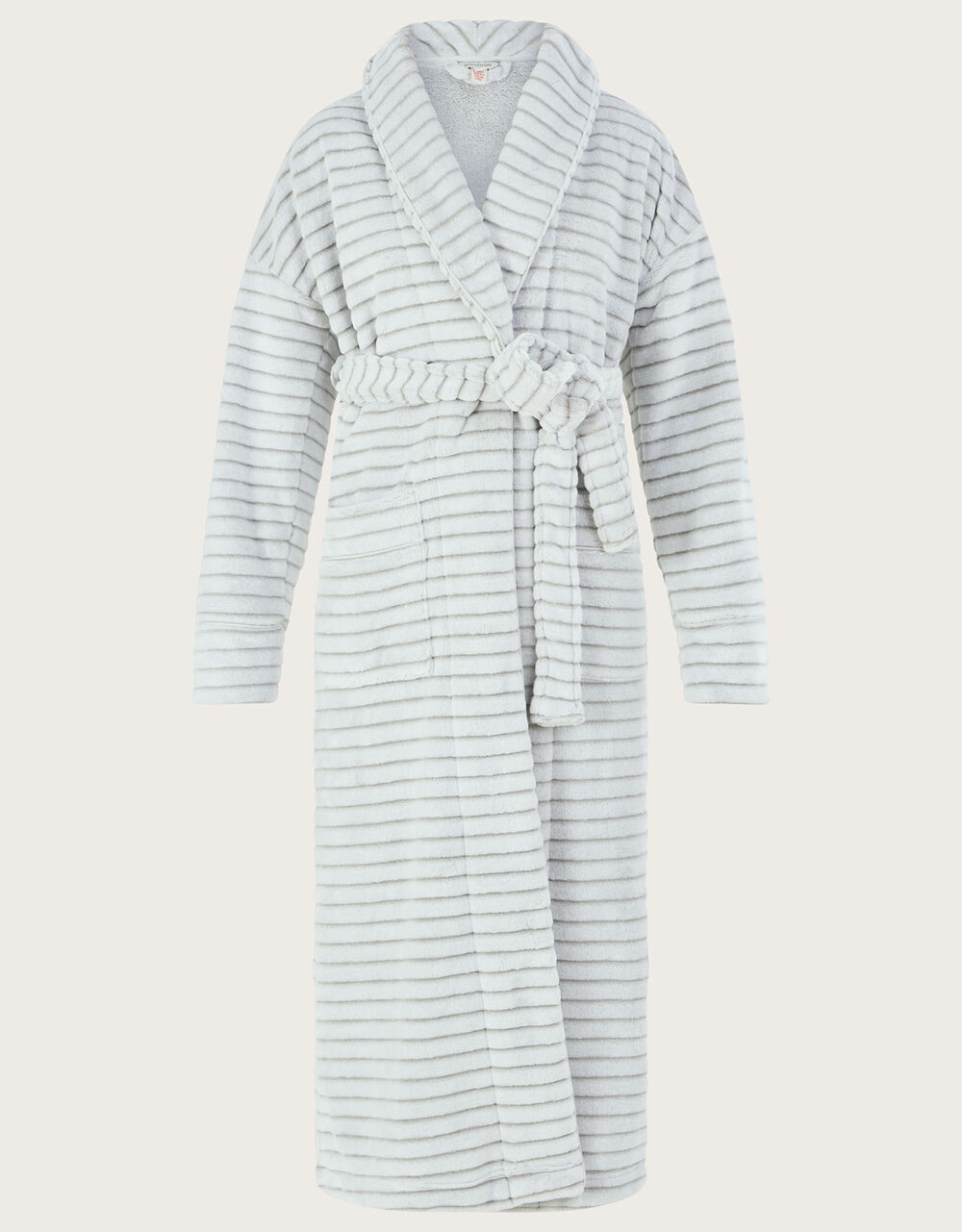 Stripe Textured Dressing Gown Grey | Robes And Dressing Gowns | Monsoon UK.
