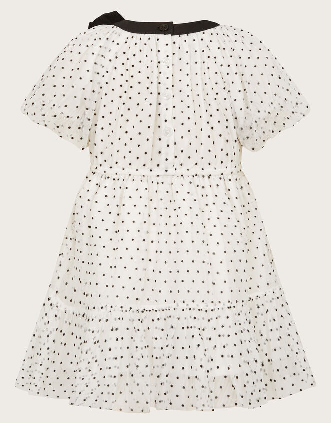 Baby Emily Short Sleeve Spotty Tulle Dress Ivory | Baby Girl Dresses ...