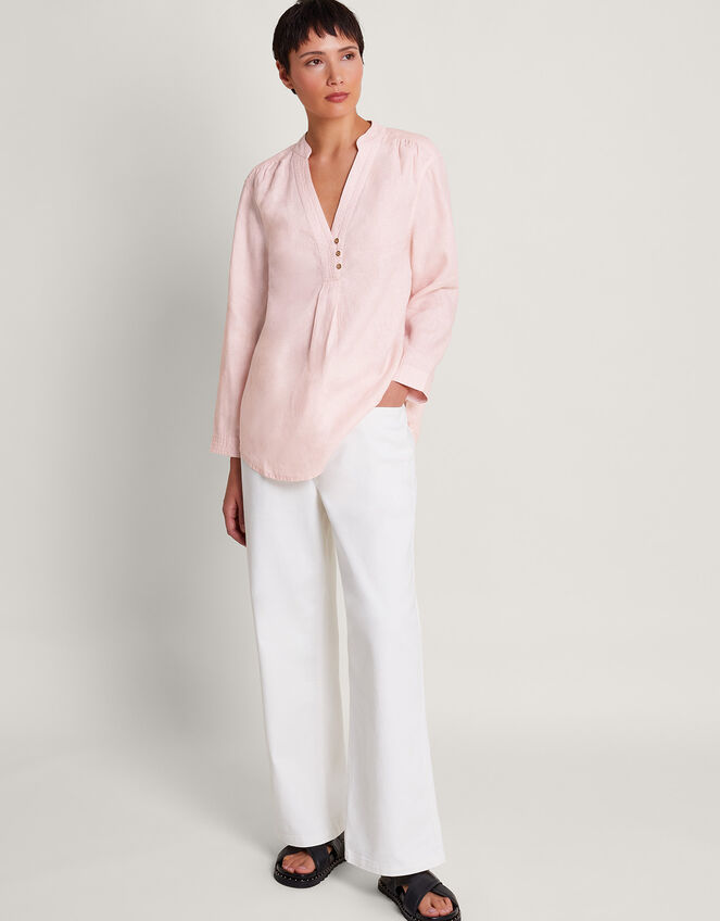India Linen Shirt Pink | Blouses & Shirts | Monsoon UK.