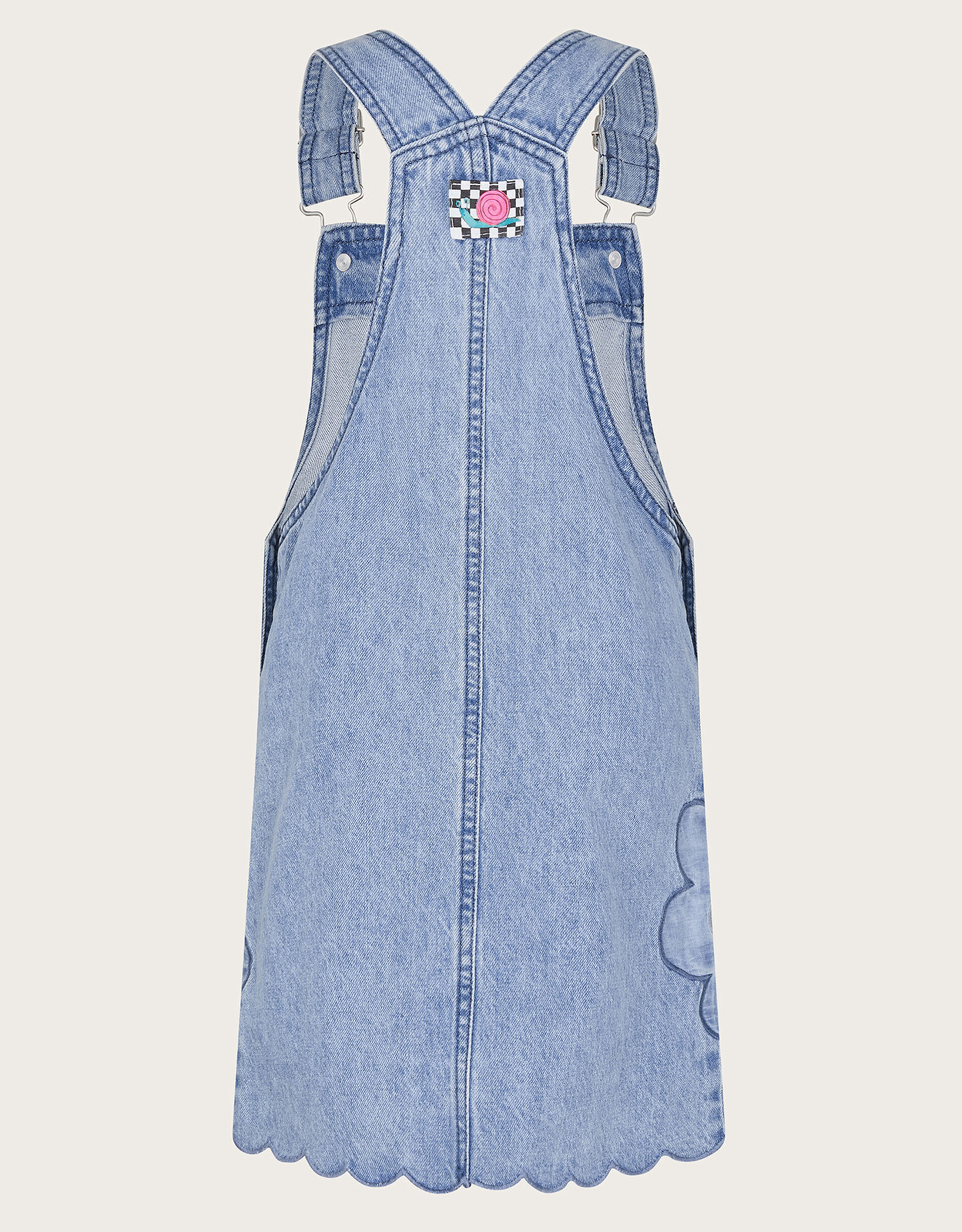 Denim Flower Pinafore Blue | Girls' Dresses | Monsoon UK.