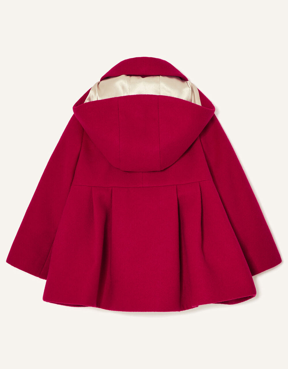 Baby Corsage Hooded Swing Coat Red | Coats & Jackets | Monsoon UK.
