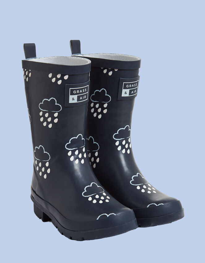 Grass and Air Junior Colour-Revealing Wellies Blue