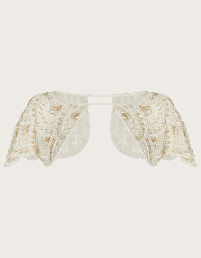 Embellished Bridal Shoulder Cape Ivory | Scarves | Monsoon UK.