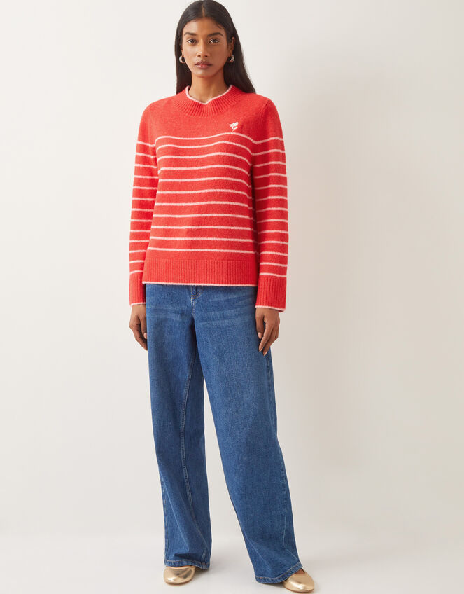 Sae Stripe Jumper Red | Jumpers | Monsoon UK.