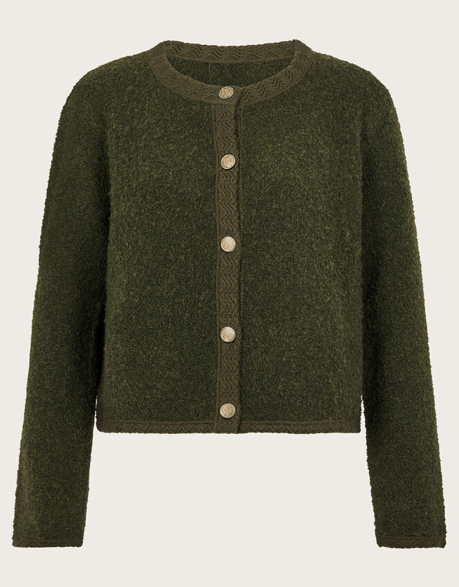 Bevan Boucle Cardigan Green | Cardigans | Monsoon UK.