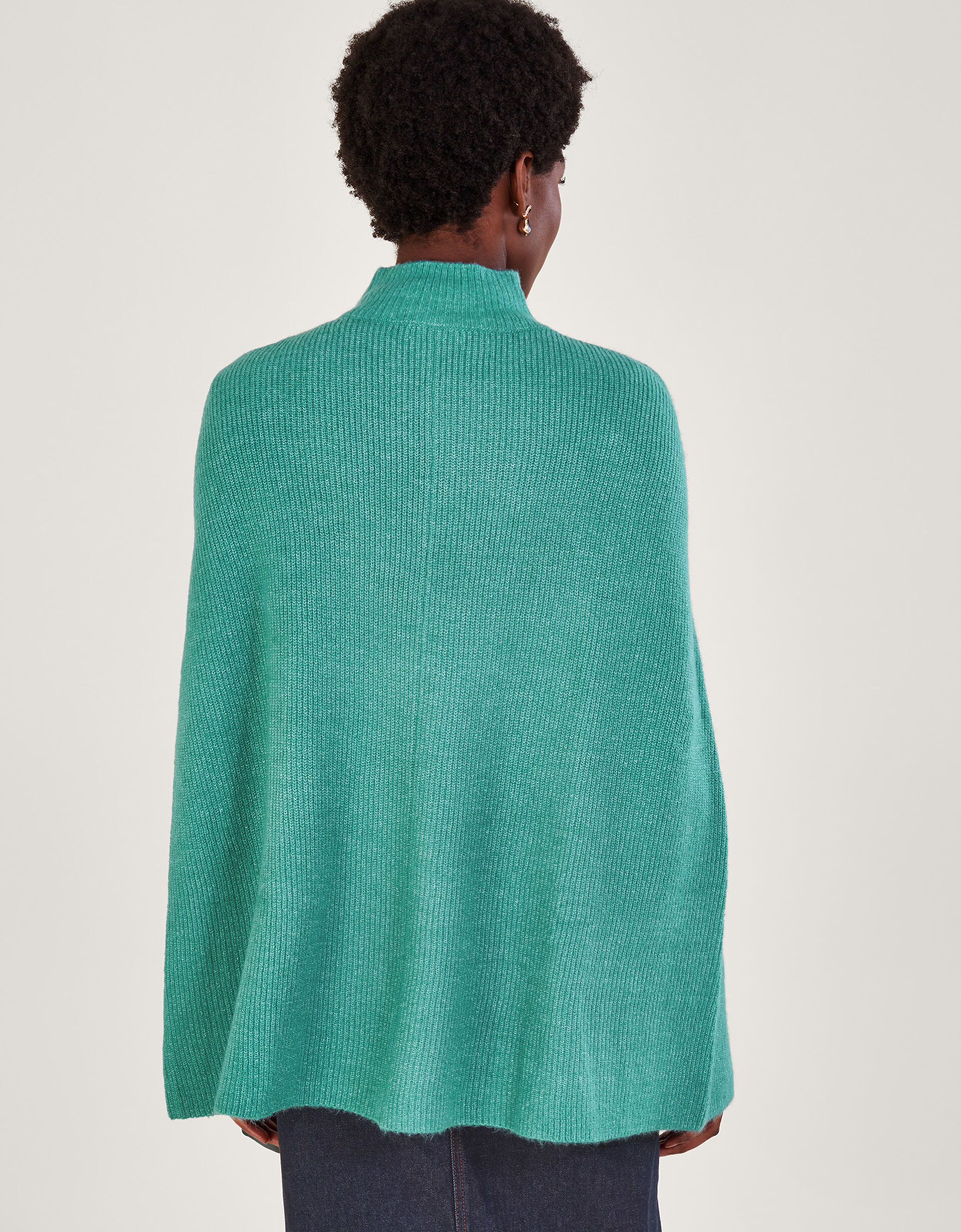 Ribbed Poncho | Ponchos | Monsoon UK.