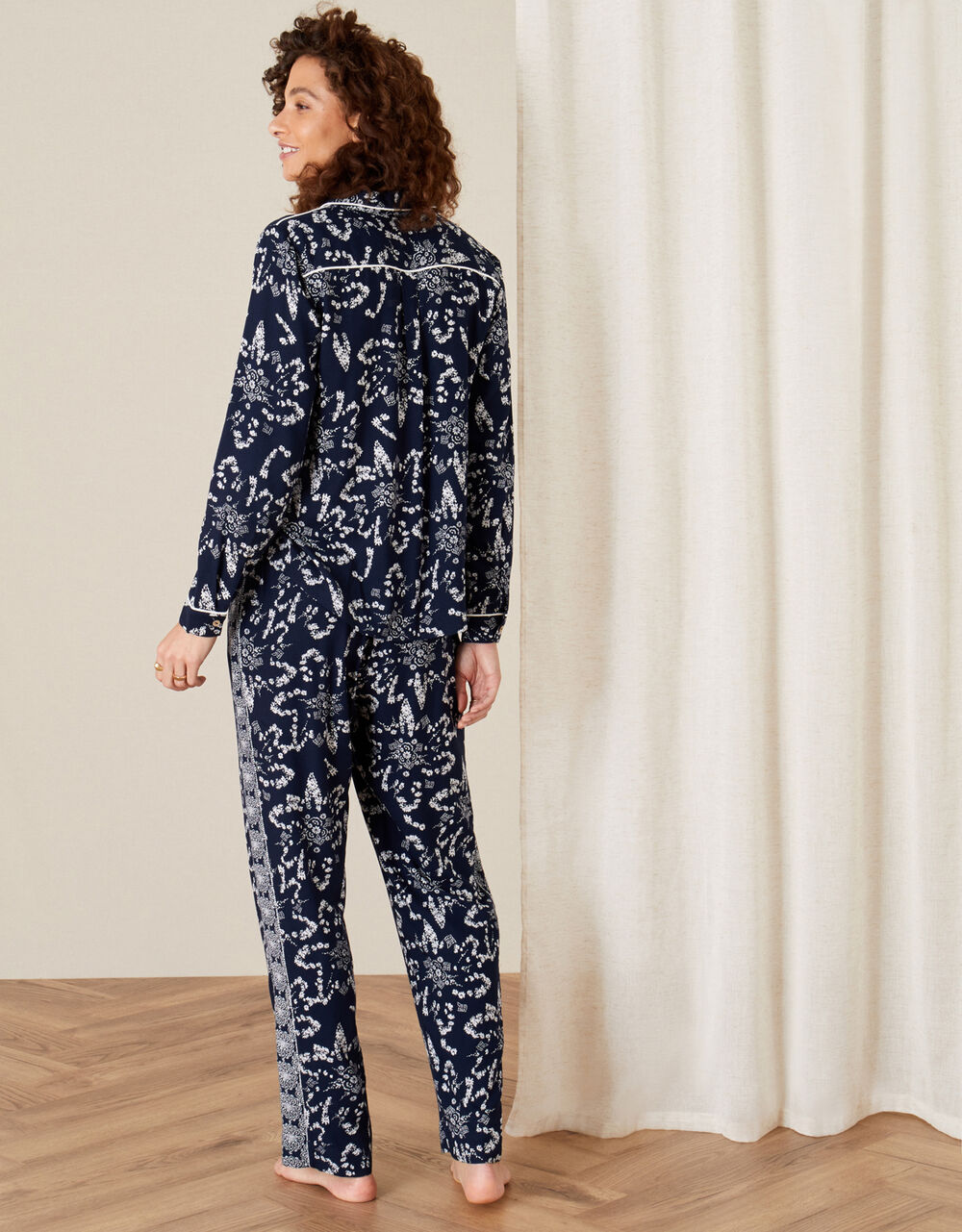 ARTISAN STUDIO Pyjama Set Blue | Pyjamas | Monsoon UK.