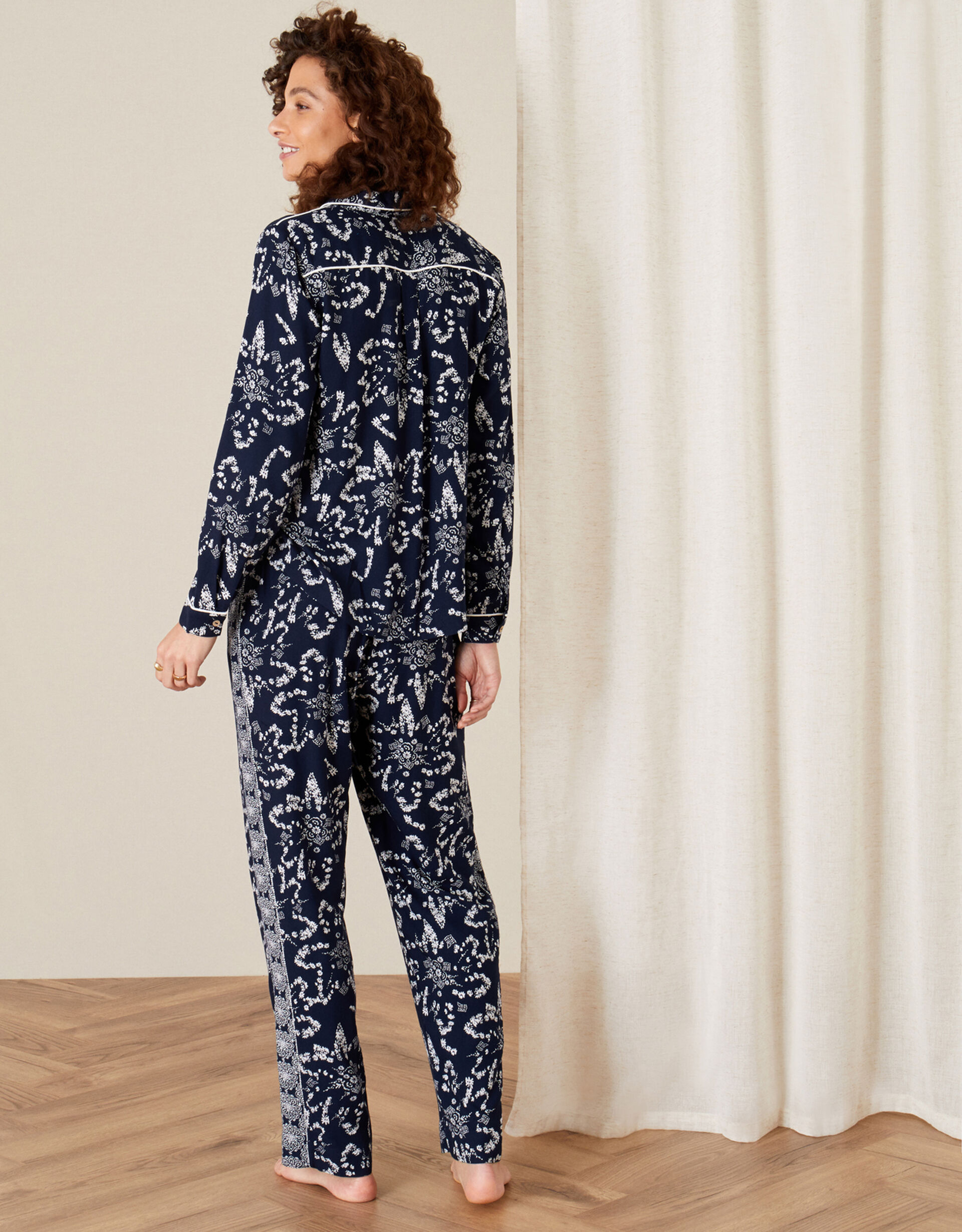 ARTISAN STUDIO Pyjama Set Blue | Pyjamas | Monsoon UK.