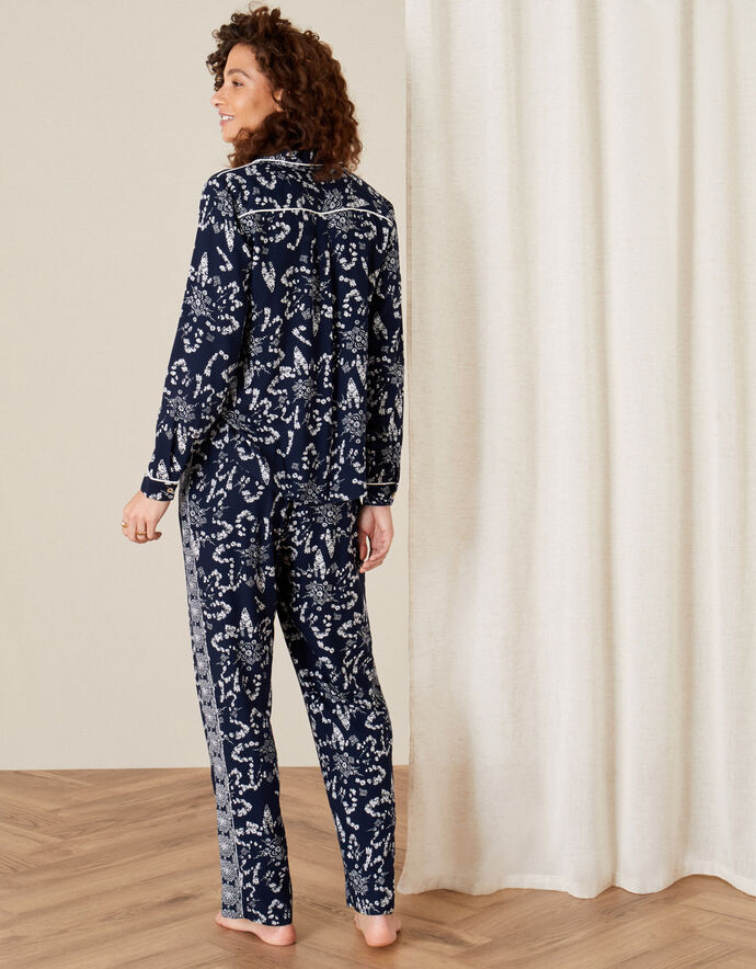 ARTISAN STUDIO Pyjama Set Blue | Pyjamas | Monsoon UK.