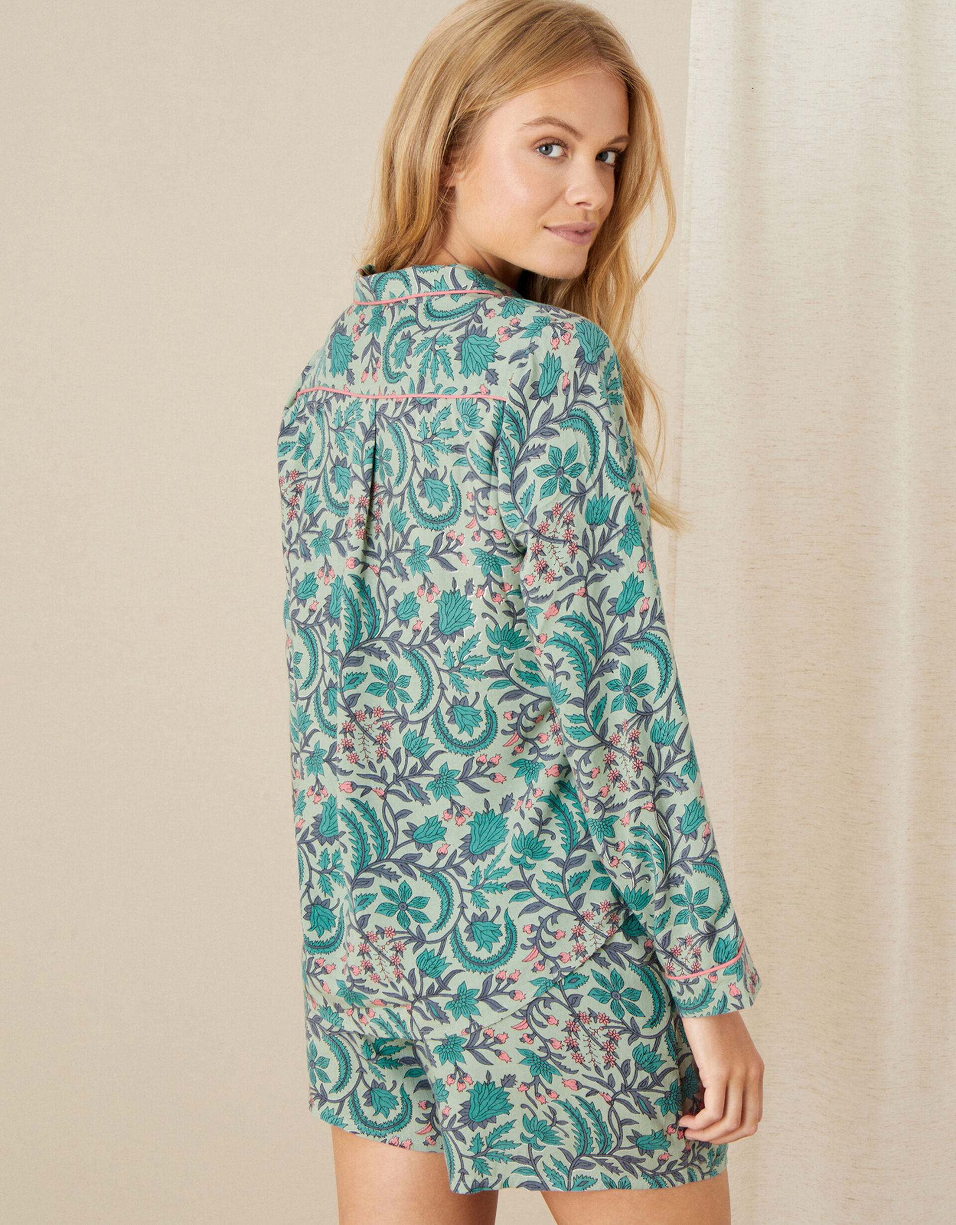 ARTISAN STUDIO Pyjama Set Green | Pyjamas | Monsoon UK.