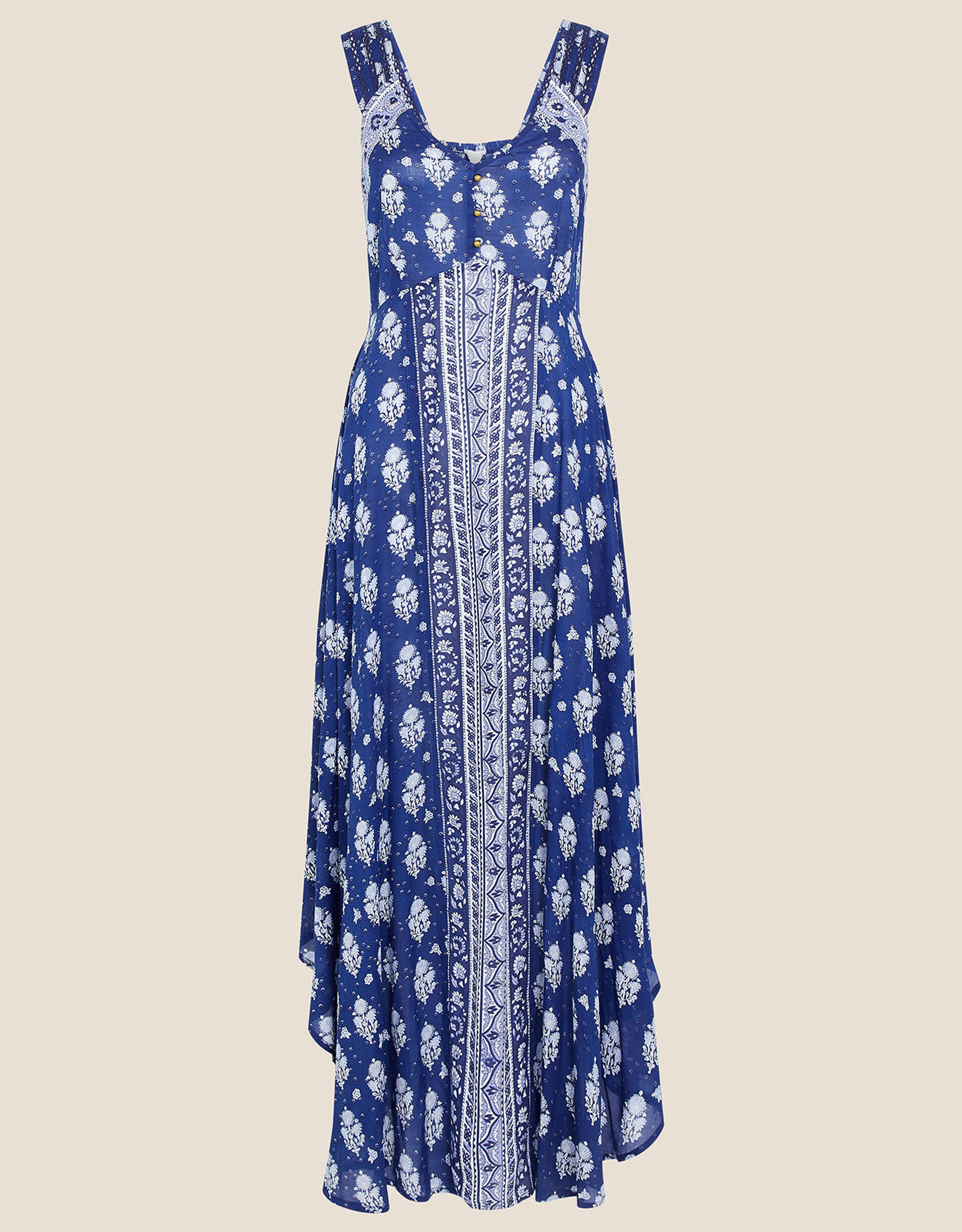 Evy Patch Print Dress Blue