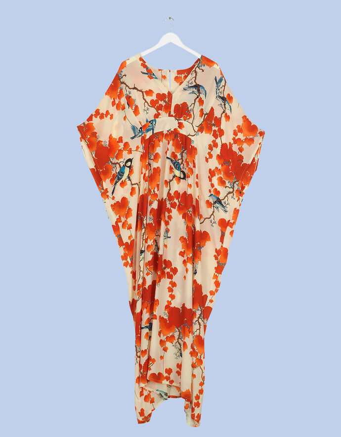 One Hundred Stars Acer Print Maxi Kaftan