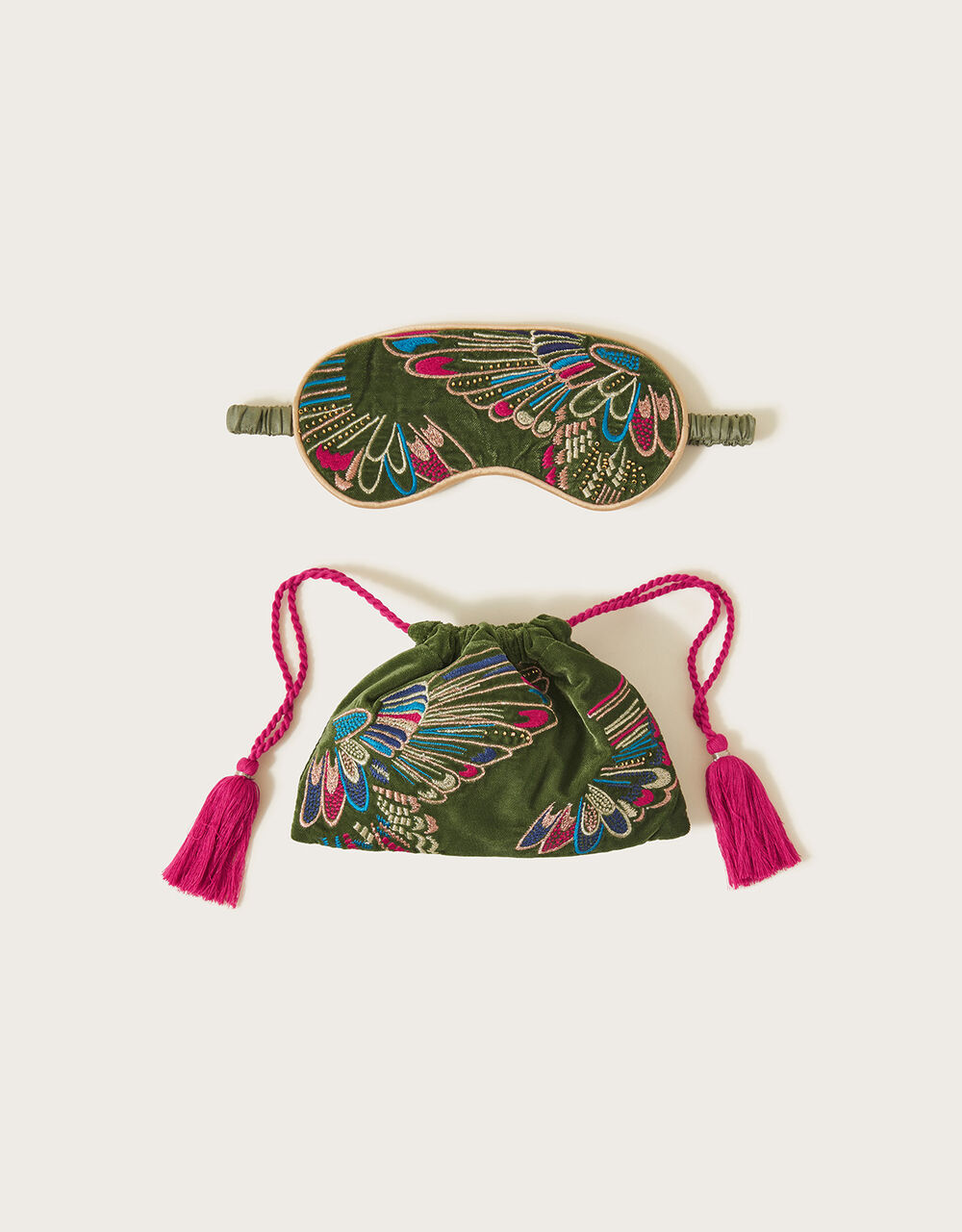Camilla Print Eye Mask and Bag | Face & Body | Monsoon UK.