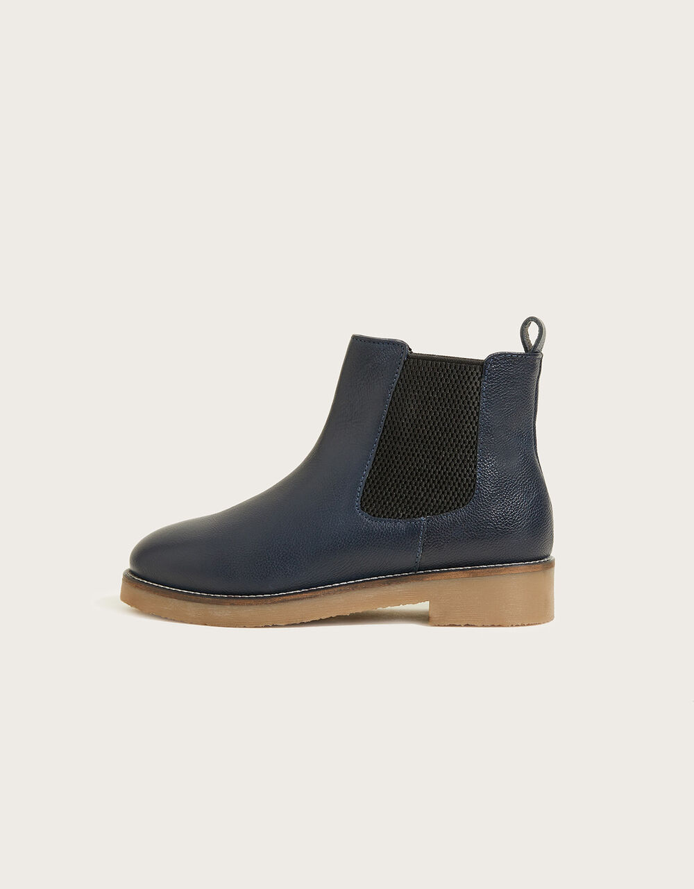 Chiswick Leather Chelsea Boots Blue | Women's Shoes | Monsoon UK.