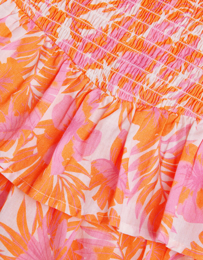 Tinashe Palm Print Skort Orange | Girls' Skirts | Monsoon UK.