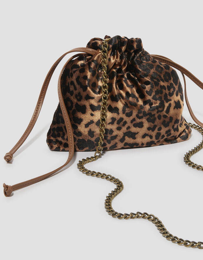 Lisa Leopard Print Pouch Bag