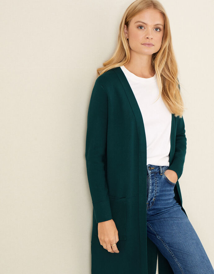 Longline Coatigan Teal | Women's Jackets | Monsoon UK.