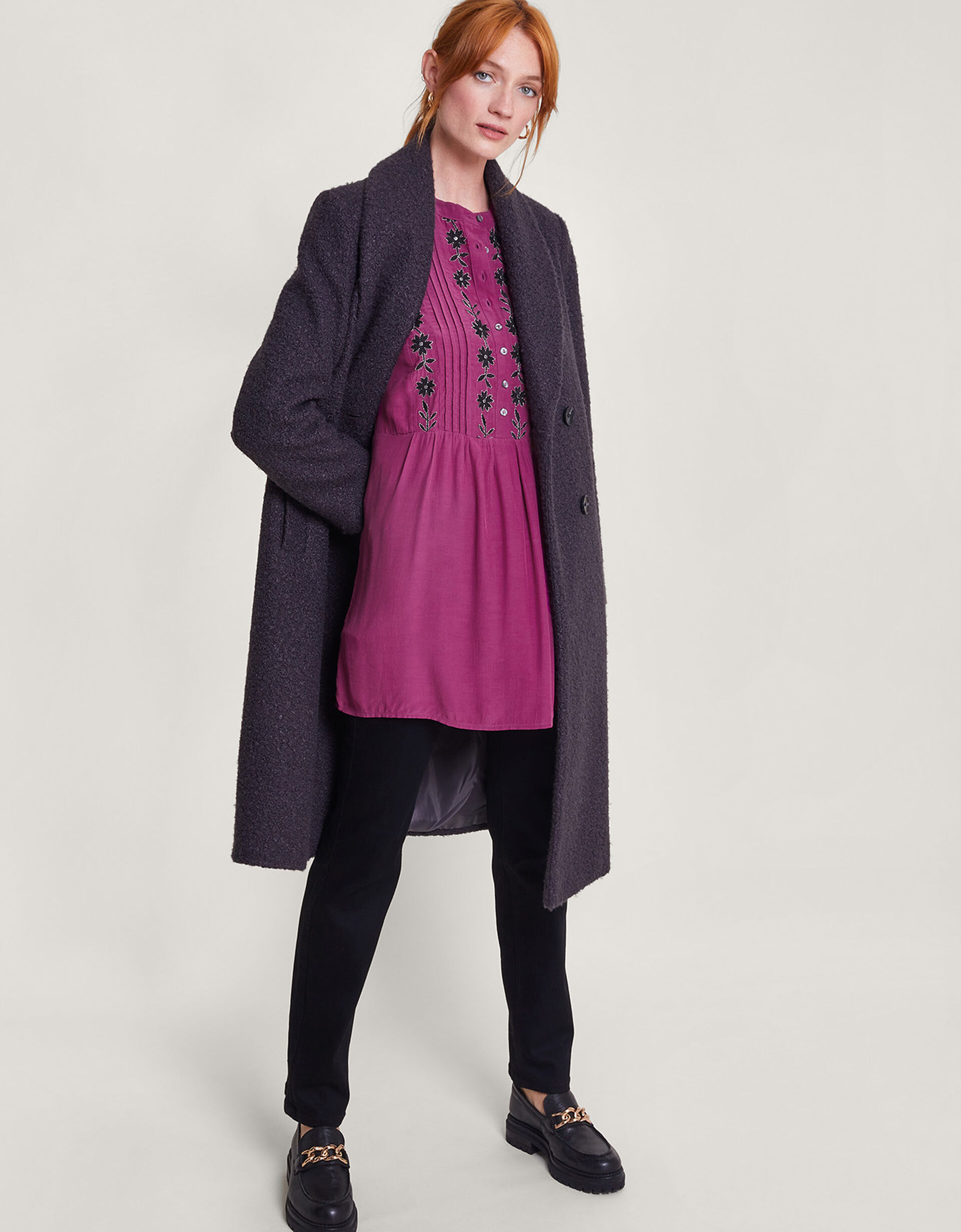 Embroidered Tunic Pink