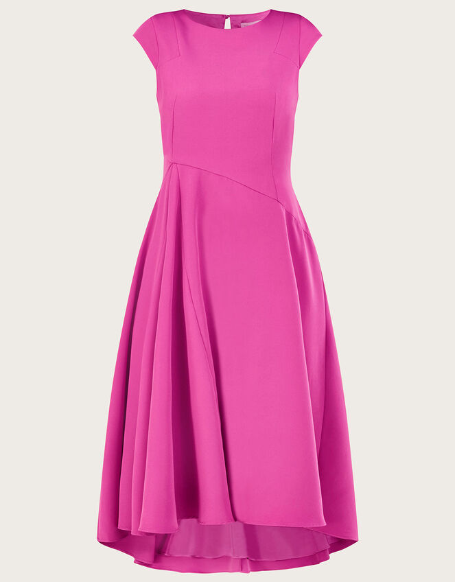 Sarah Structured Midi Dress Pink | Evening Dresses | Monsoon UK.