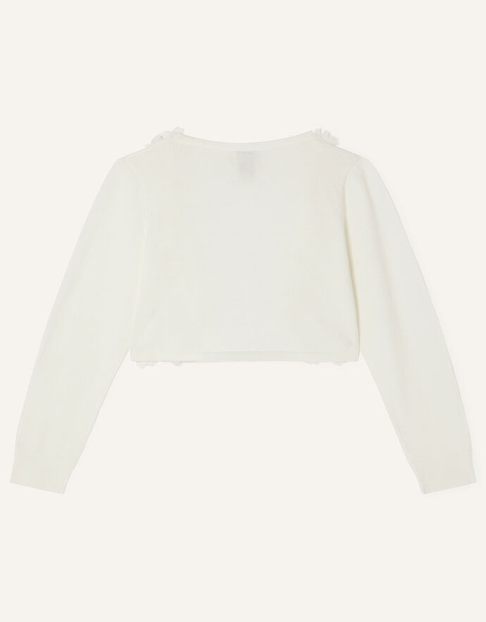 Floral 3D Cardigan Ivory | Girls' Cardigans | Monsoon UK.