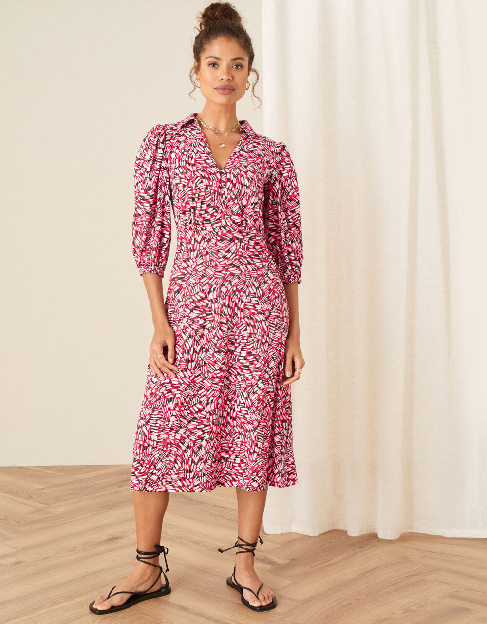 Willow Jersey Shirt Dress Red | Work Dresses | Monsoon UK.