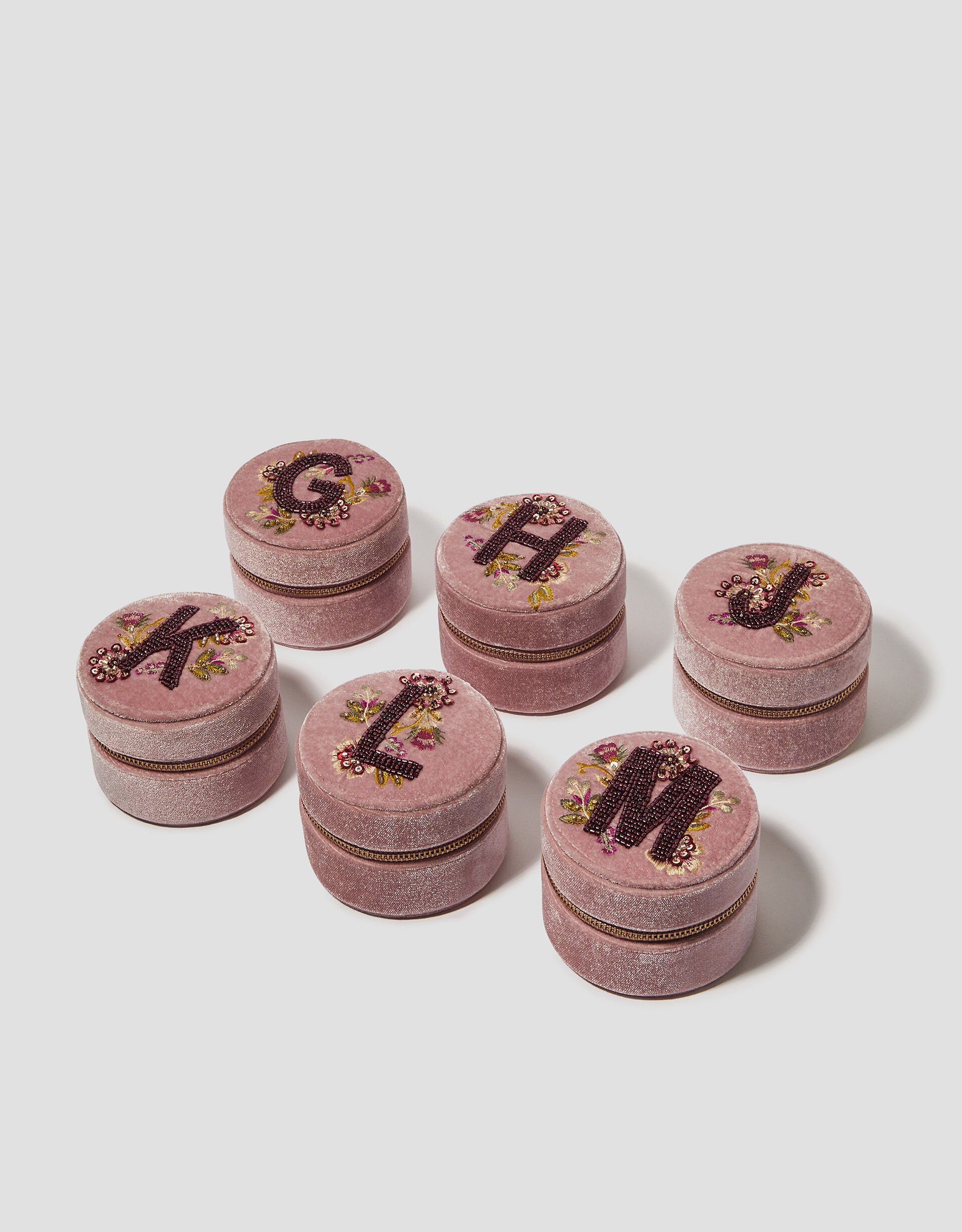 Initial Embellished Jewellery Box Pink | Face & Body | Monsoon UK.