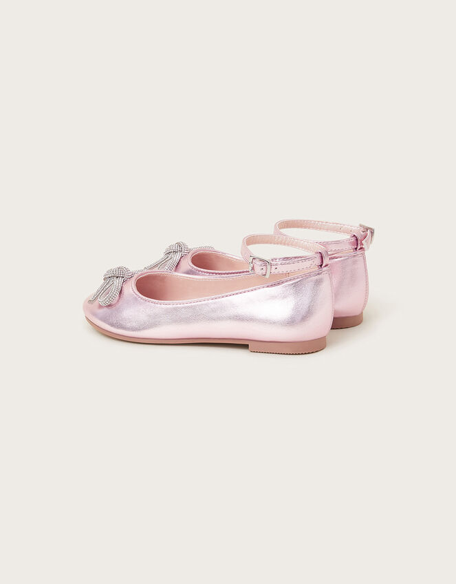 Bow-Embellished Ballet Flats Purple | Girls' Flat Shoes | Monsoon UK.