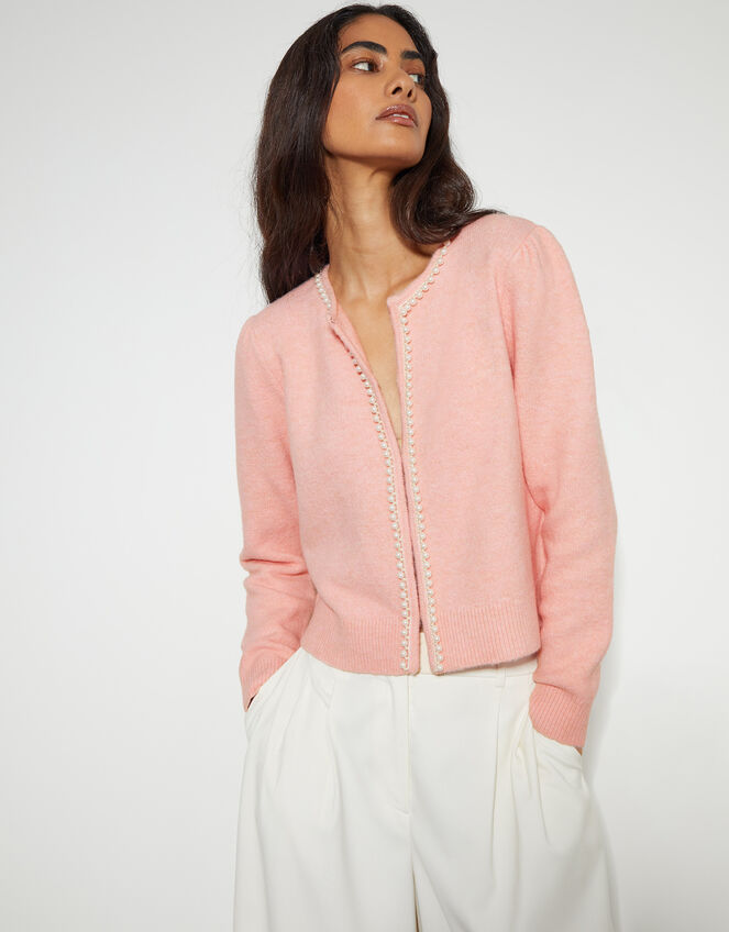 Pia Pearl Cardigan Pink | Cardigans | Monsoon UK.
