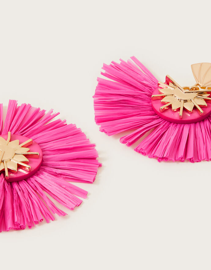 Raffia Fan Earrings