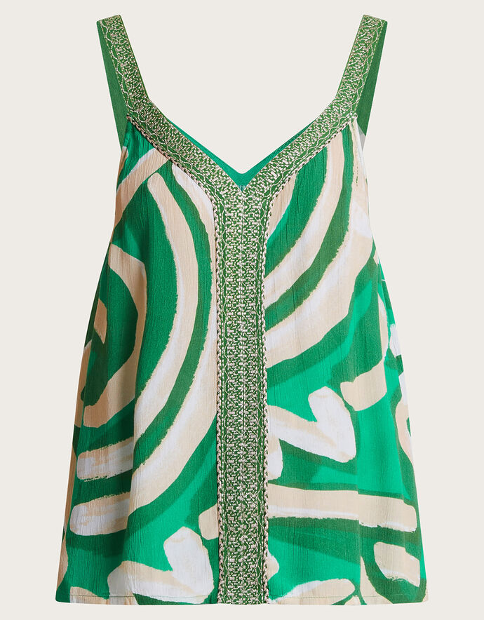 Posy Print Cami Green