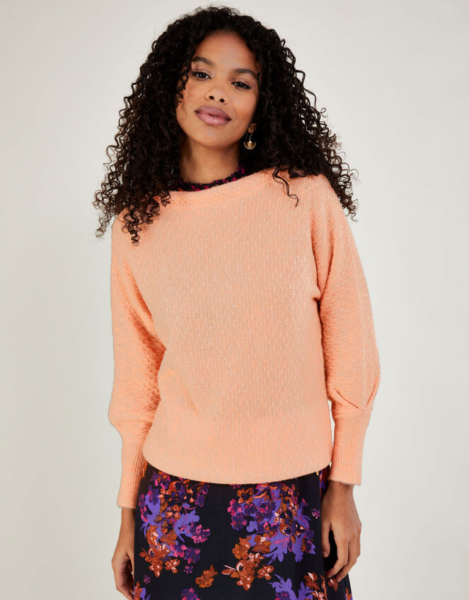 Supersoft Stitch Jumper with Recycled Polyester Orange | Jumpers ...