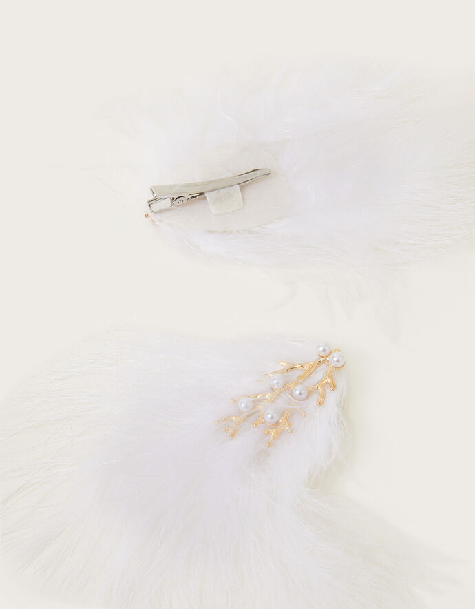 Willow Fluffy Hair Clips Set of Two