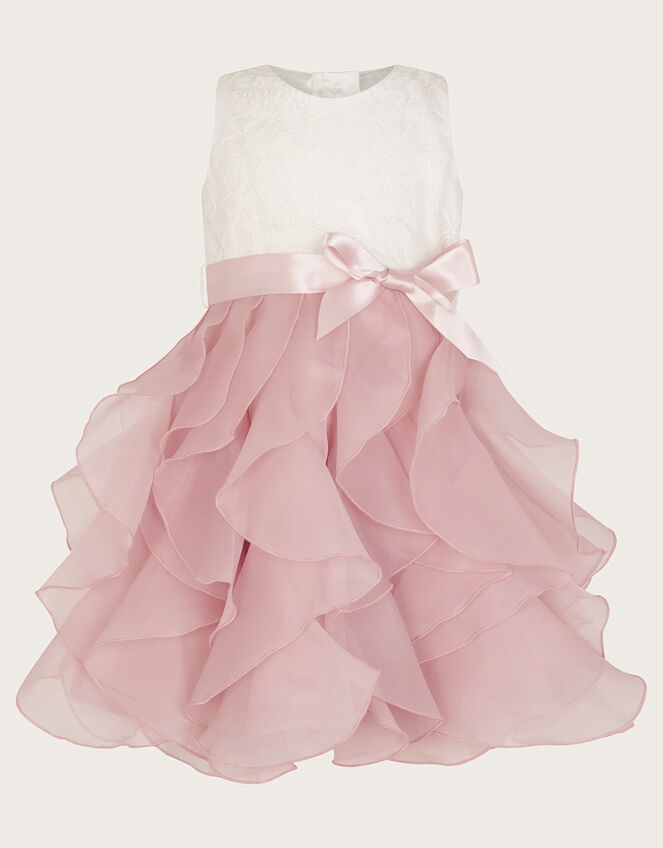 Baby Lace Cancan Ruffle Dress Pink | Baby Girl Dresses | Monsoon UK.