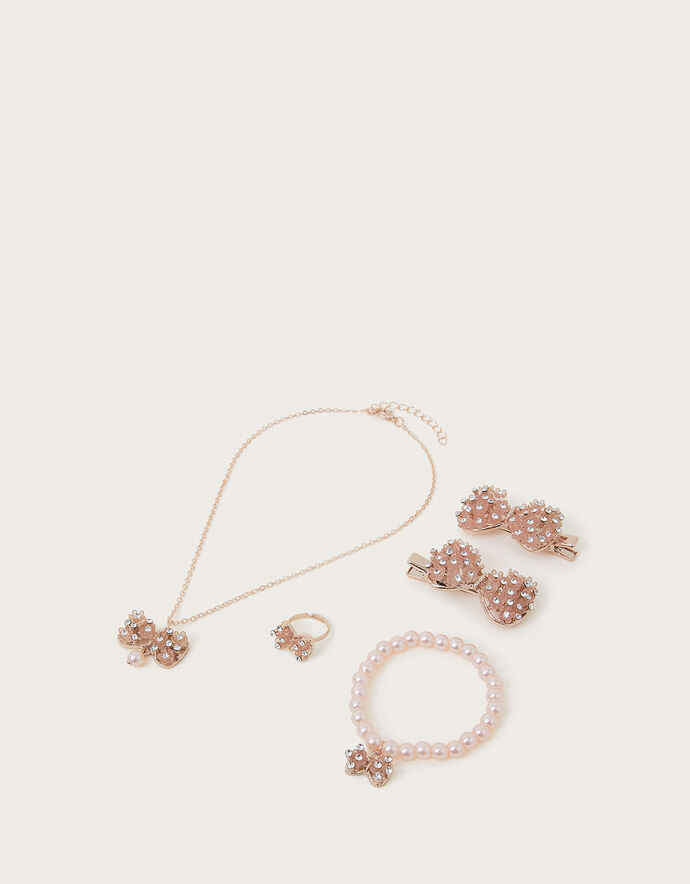 Flower Bow Hair and Jewellery Set | Accessories | Monsoon UK.