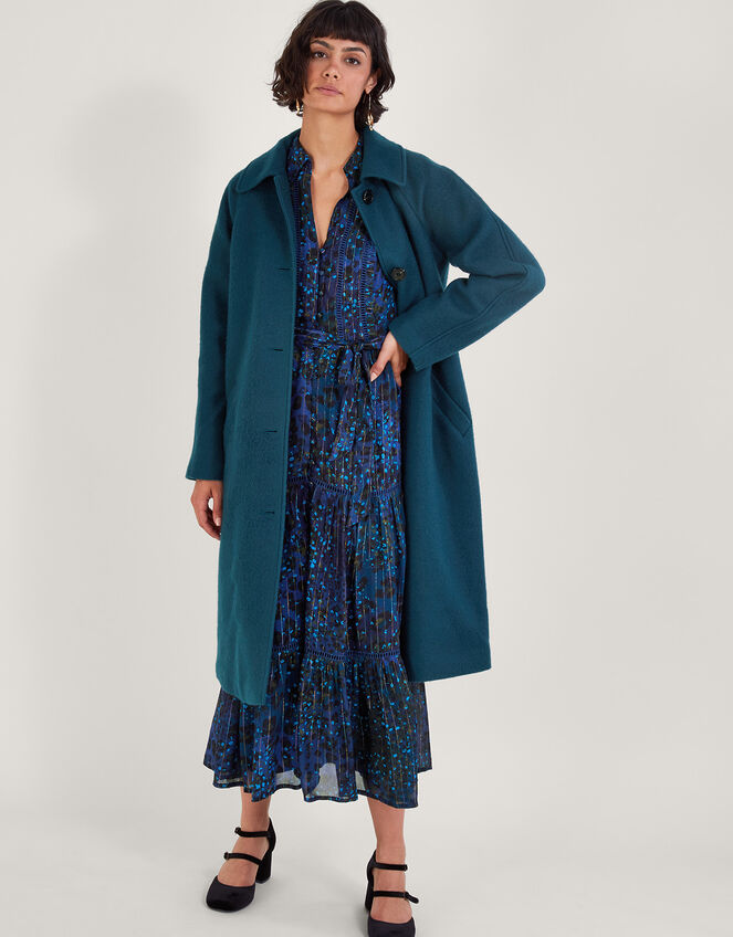 Zoe Print Shirt Dress Blue
