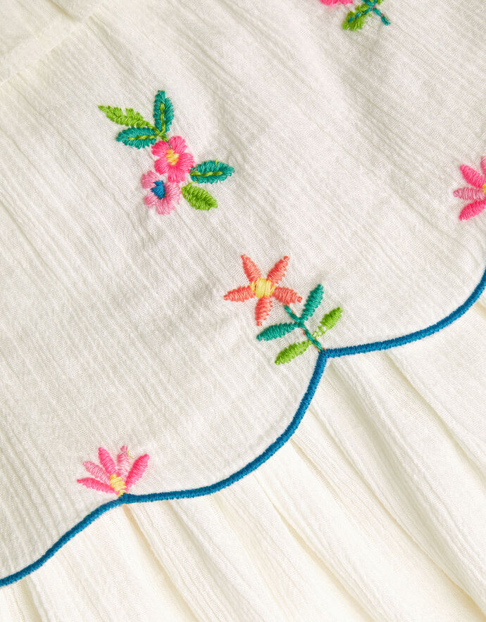 Baby Floral Embroidered Dress White | Baby Girl Dresses | Monsoon UK.