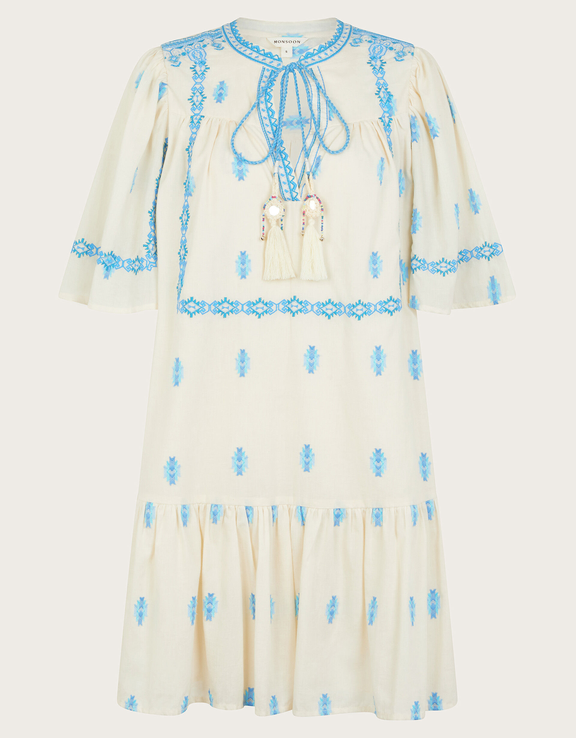 Jacinta Embroidered Kaftan White | Kaftans & Kimonos | Monsoon UK.