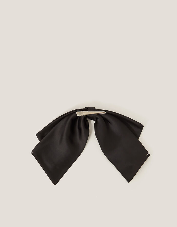 Waterfall Bow Hair Clip Black | Accessories | Monsoon UK.