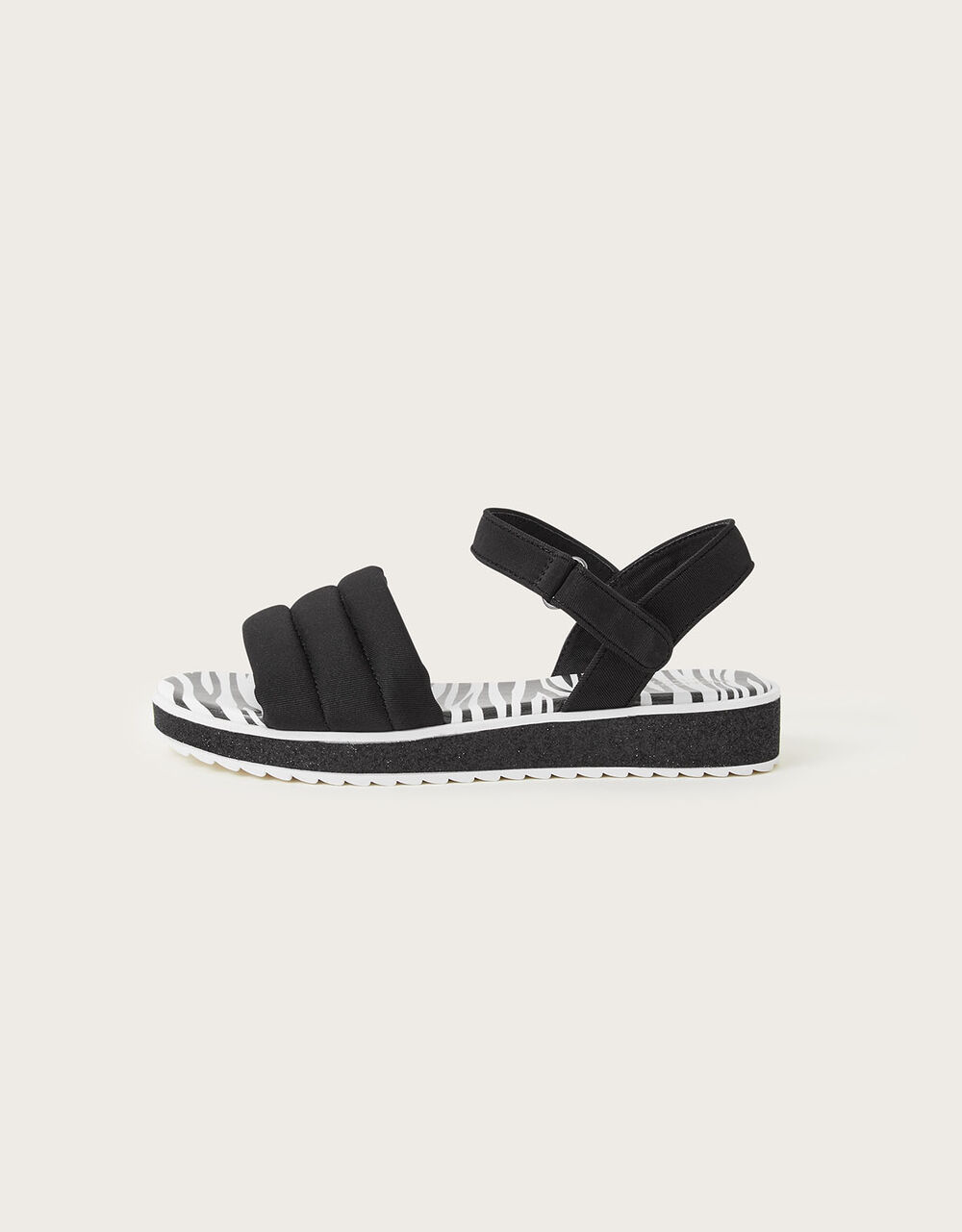 Zebra Trekker Sandals Black | Girls' Sandals | Monsoon UK.