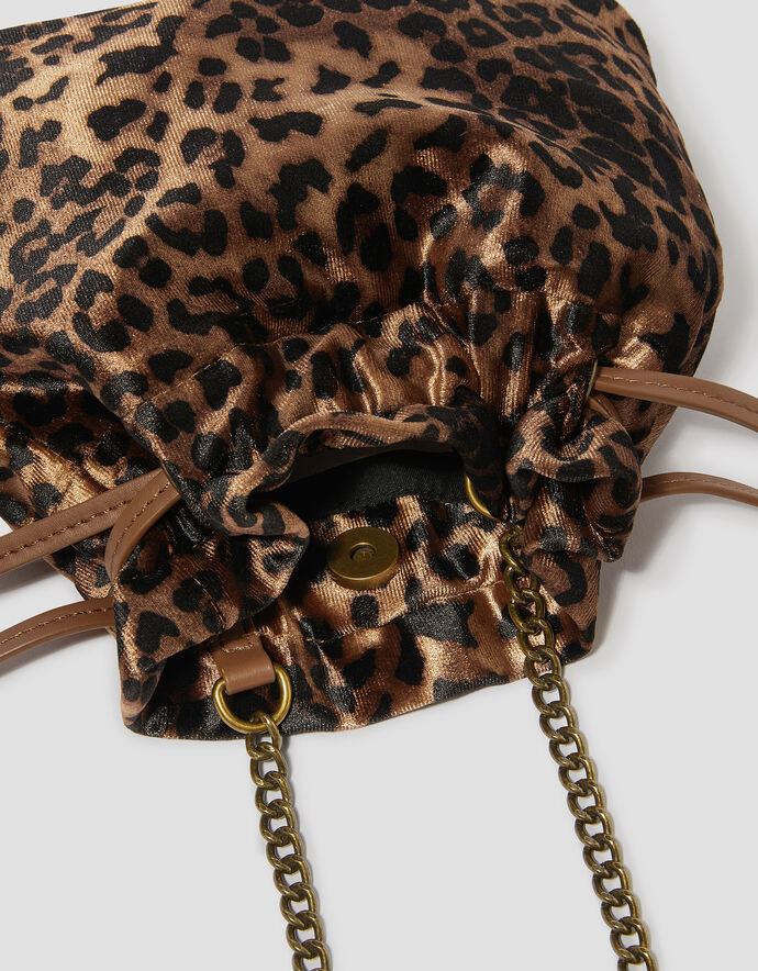 Lisa Leopard Print Pouch Bag