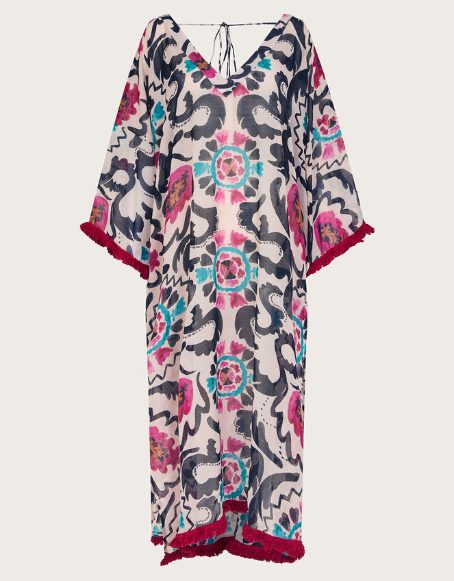 Fringe Print Kaftan | Accessories | Monsoon UK.