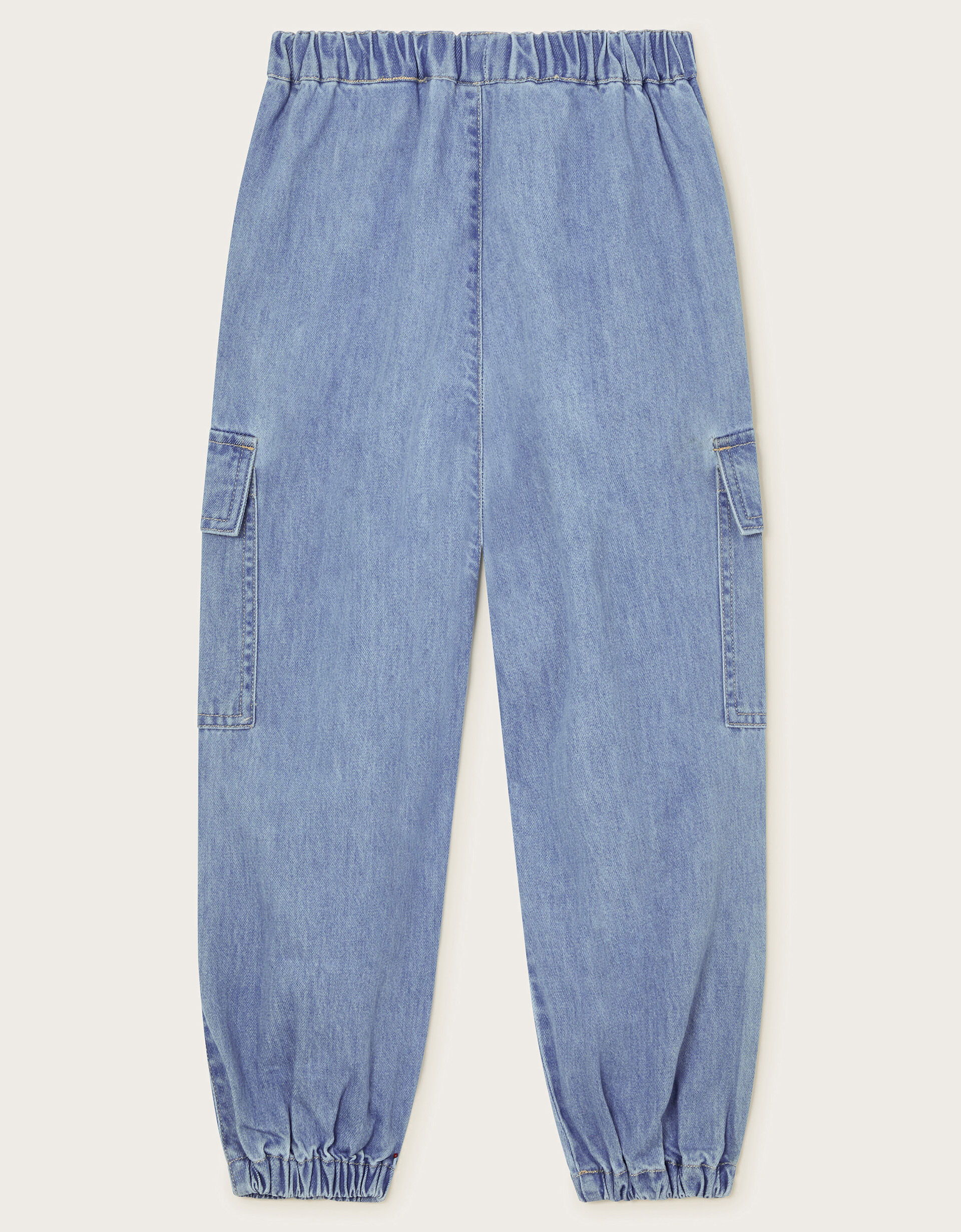 Denim Cargo Trousers Blue | Girls' Trousers & Shorts | Monsoon UK.