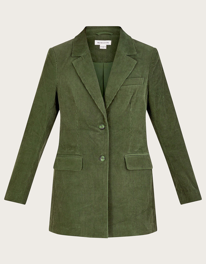 Cord Blazer Suit Jacket Green